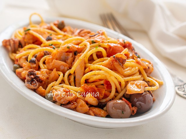 Very Good Recipes of Spaghetti alla puttanesca from Arte in Cucina