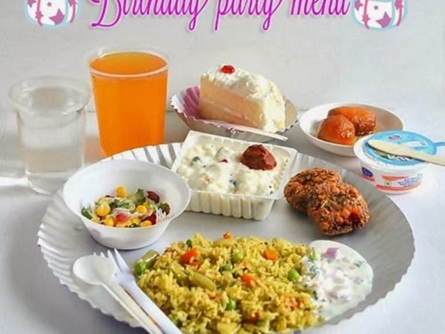 Birthday party menu for dinner store