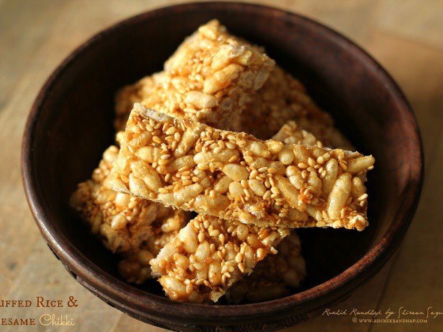 Images Puff Rice Cracker Recipe Easy Crunchy Homemade Rice Crackers